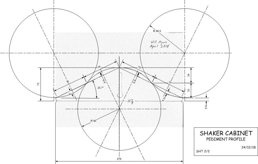 Shaker Hanging Cabinet with a much better drawing – Eclectic Mechanicals